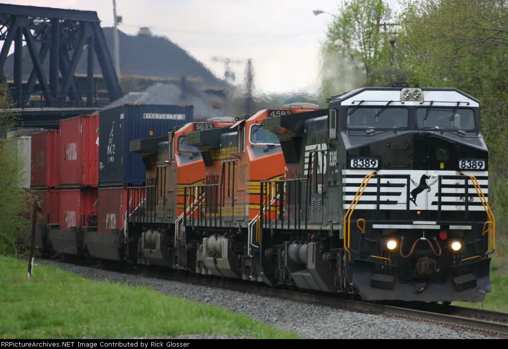 Ex-Conrail In Front of Two BNSF Units